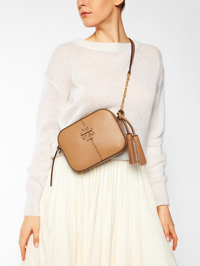 Handtasche Tory Burch Mcgraw Camera Bag 64447 Braun | eschuhe.de