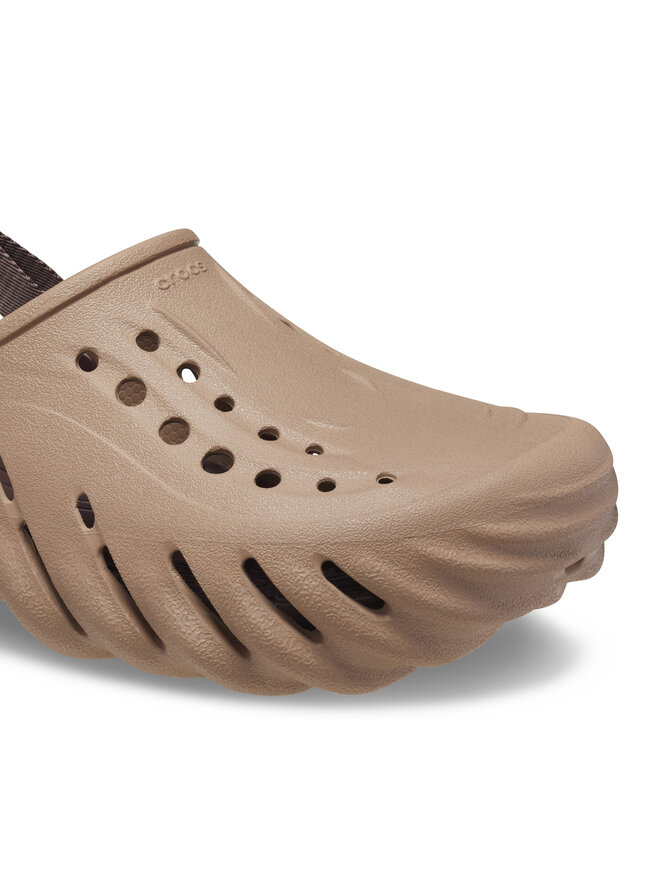 Pantoletten Crocs Echo Clog 207937 Beige | eschuhe.de