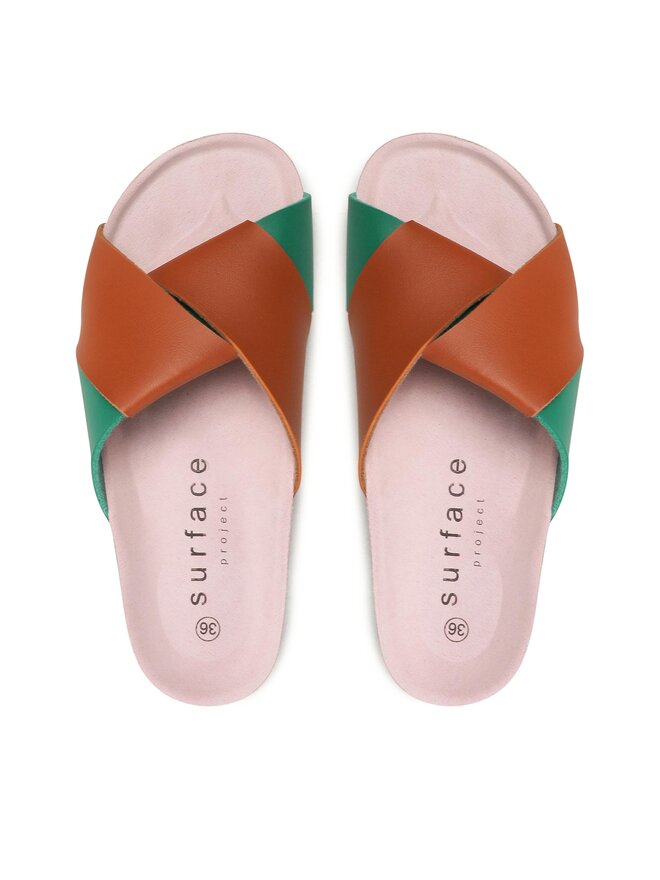 Pantoletten Surface Project Flip Braun | eschuhe.de