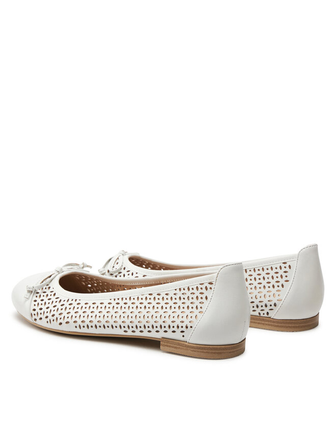 Baleriny Caprice 9-22185-42 Biały | eobuwie.com.pl