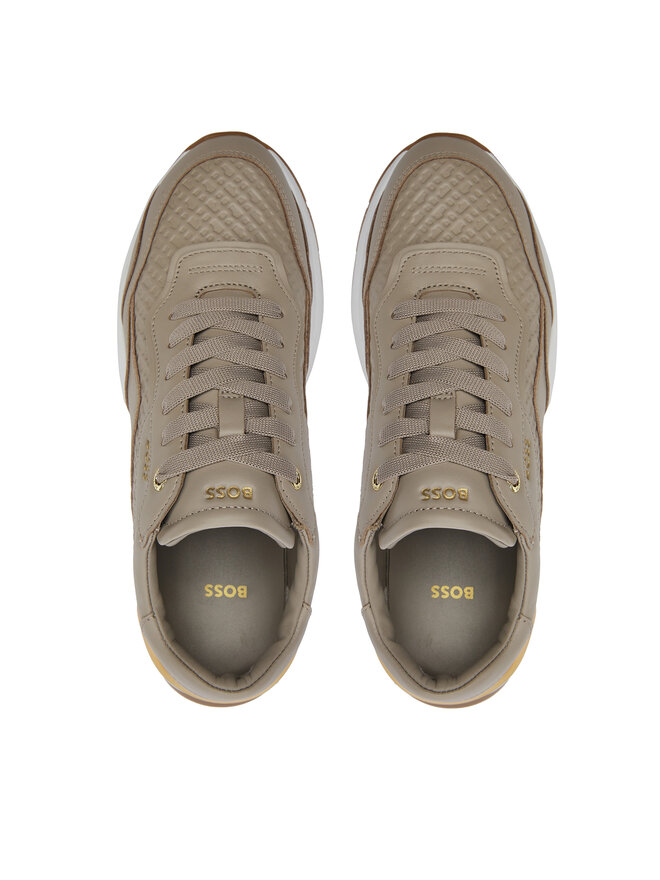 Sneakersy Boss Skylar Runn Ltbb 50517233 Beżowy | eobuwie.com.pl
