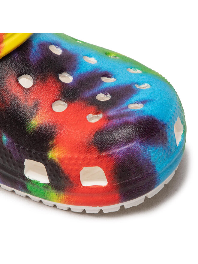 Pantoletten Crocs Classic Tiedye Graphic Clog K 206995 Bunt | eschuhe.de