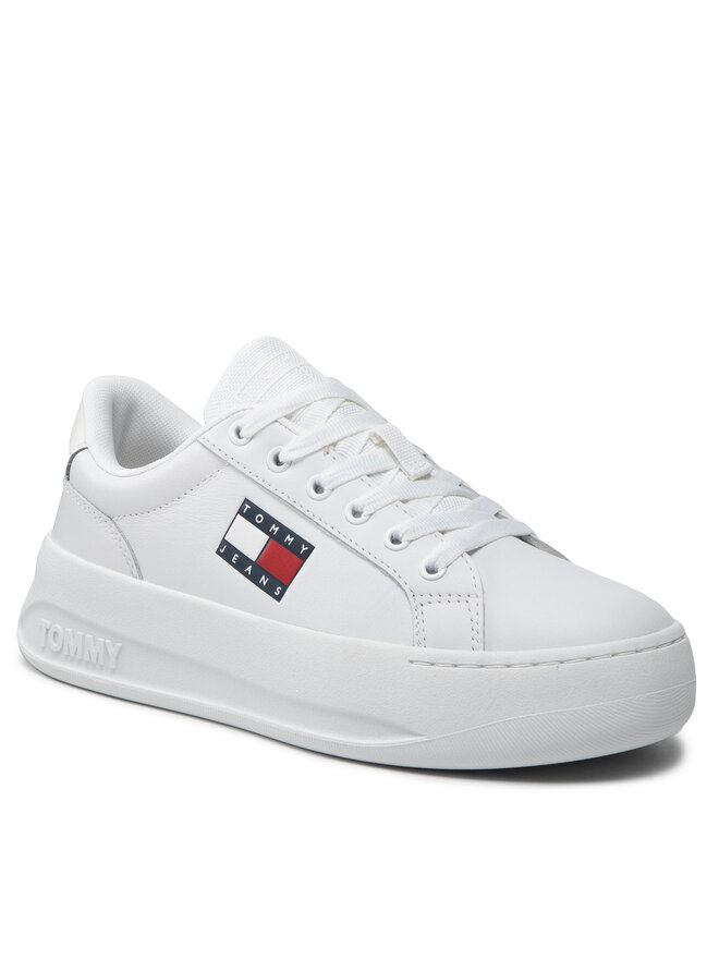 Sneakers Tommy Jeans City Flatform EN0EN01786 WeiB eschuhe