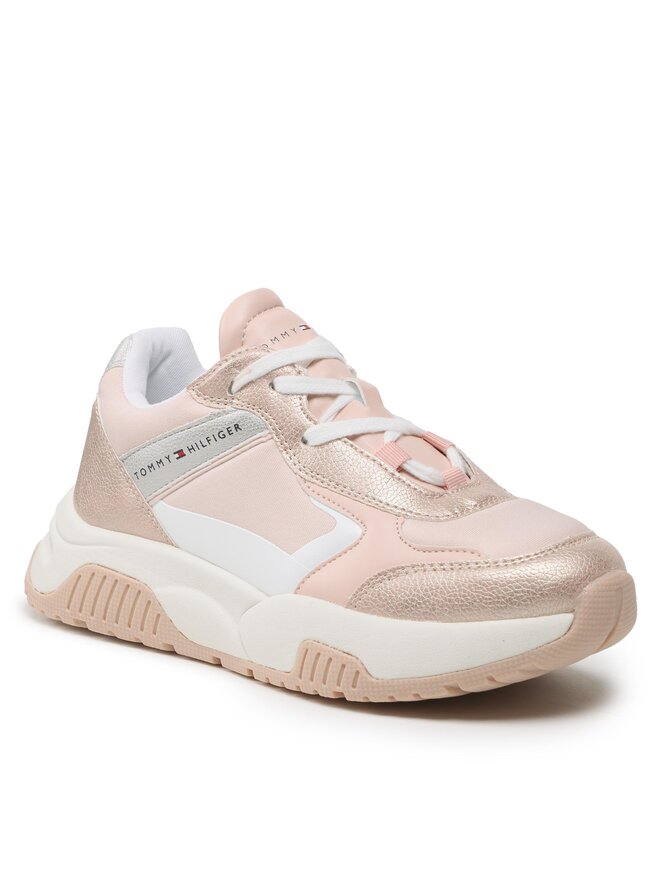 Tommy hilfiger rose gold trainers store