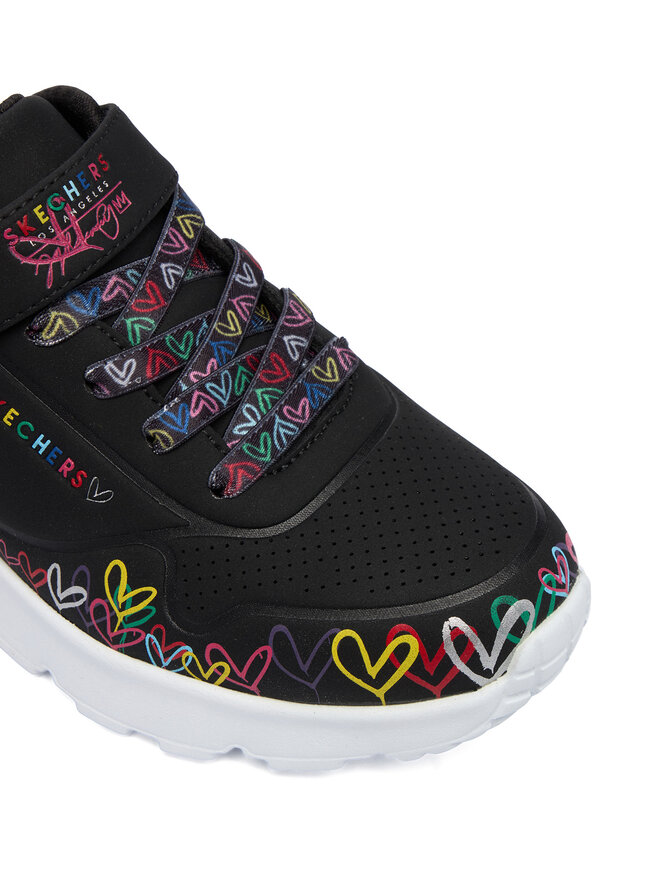 Sneakersy Skechers Uno Lite 314091L BKMT Czarny | eobuwie.com.pl