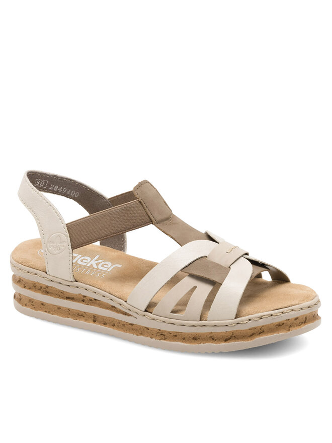 Sandale Rieker 62918-62 Bej | epantofi.ro