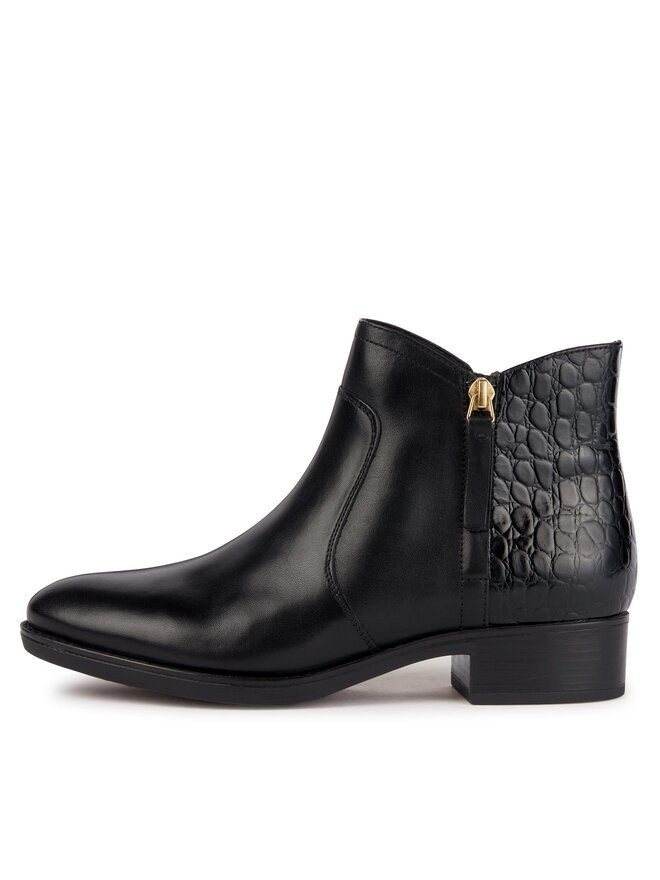 Botine Geox D Felicity D36G1C 04340 C9999 Negru | epantofi.ro