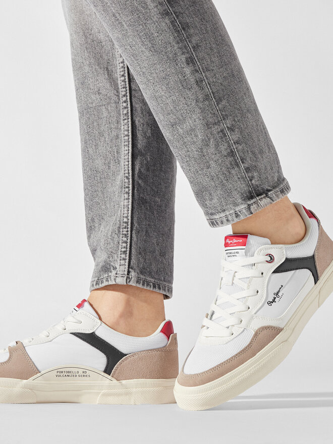Sneakers Pepe Jeans Kenton Master Mesh PMS30905 Weiß | eschuhe.de