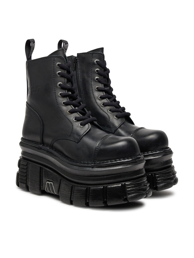 Botas de combate NEW ROCK M-MILI083C-S60 Negro | zapatos.es