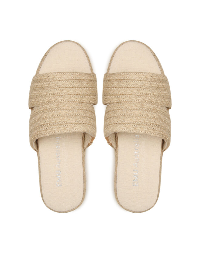 Klapki EMU Australia Fern W12868 Beżowy | eobuwie.com.pl