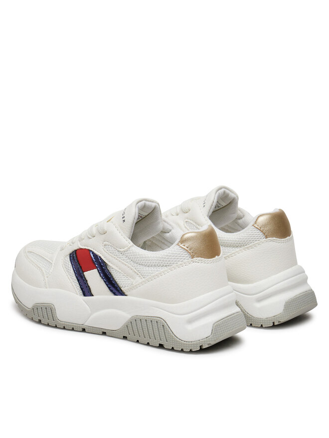 Sneakersy Tommy Hilfiger Flag Low Cut Lace-Up Sneaker T3A9-33550-1697 M ...