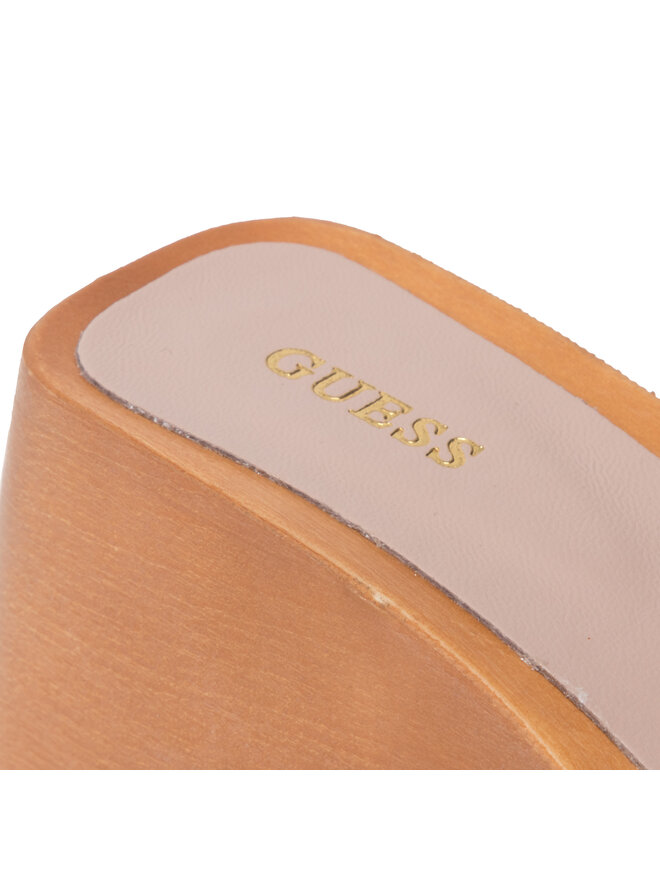 Pantoletten Guess Clarissa FL6CSS LEA01 Beige | eschuhe.de