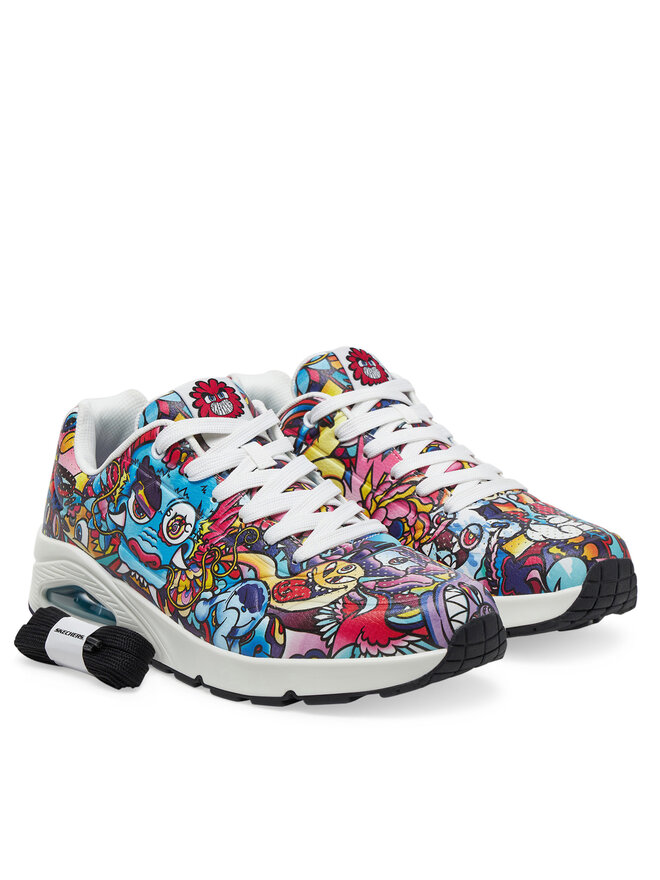 Sneakersy Skechers Uno - Color Doodle 183500/MLT Kolorowy | eobuwie.com.pl