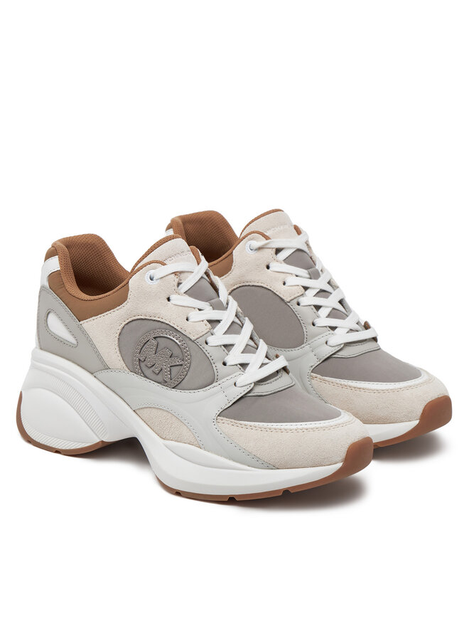 Sneakersy Michael Kors Zuma Trainer 43R5ZUFS2D Beżowy | eobuwie.com.pl