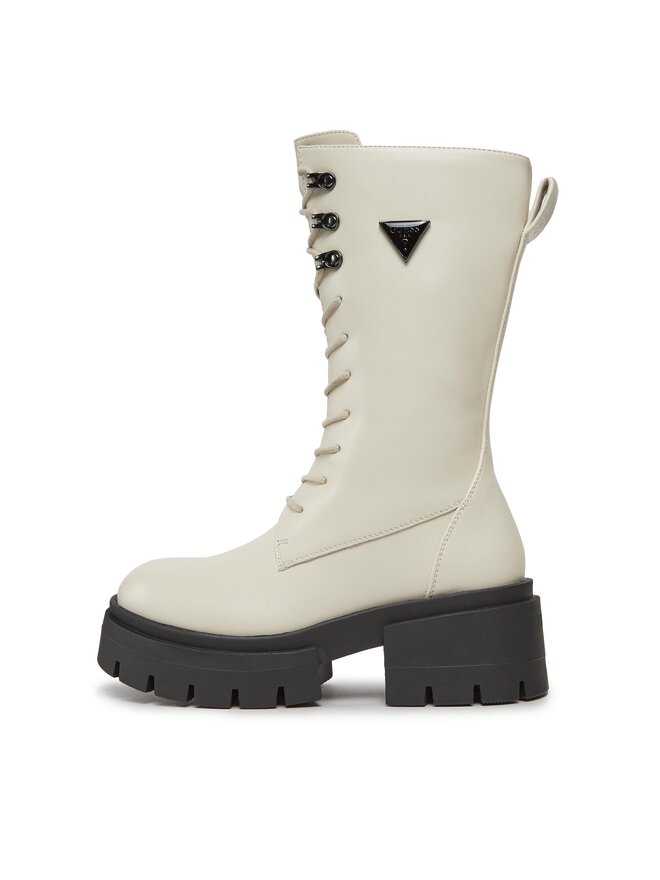 Botas Guess Lillian FL8LIL ELE11 Écru | zapatos.es