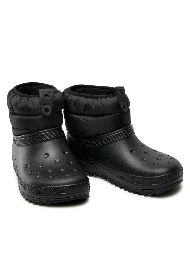 Μπότες Χιονιού Crocs Classic Neo Puff Shorty Boot W 207311 Μαύρο ...