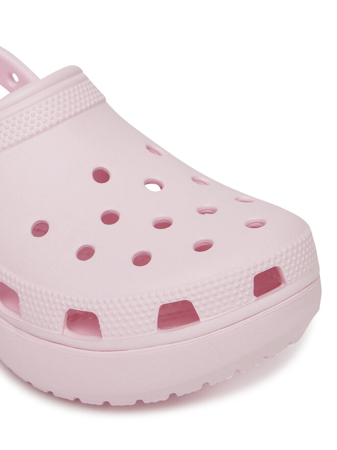 Klapki Crocs Classic Platform Pearl Clog 211231 Różowy | eobuwie.com.pl