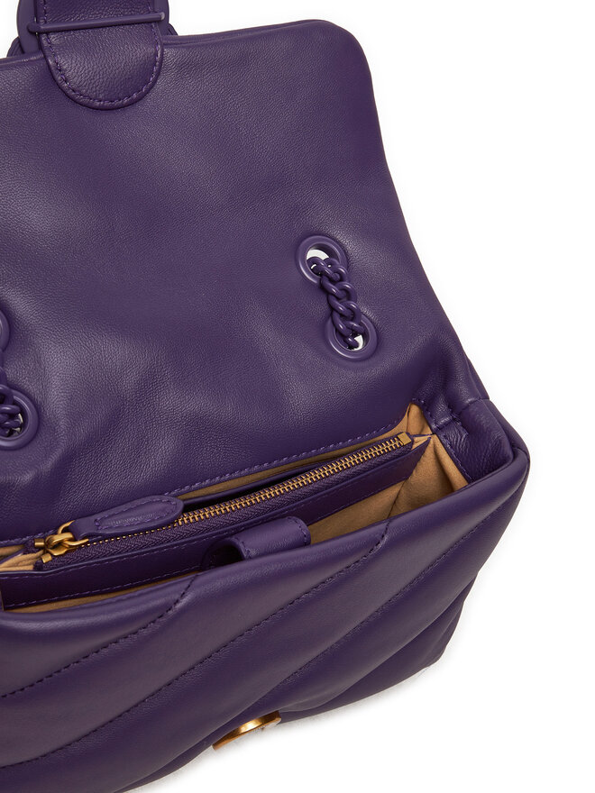 Torebka Pinko Love Puff Mini Cl AI 24-25 PLTT 100039 A1JO Fioletowy ...