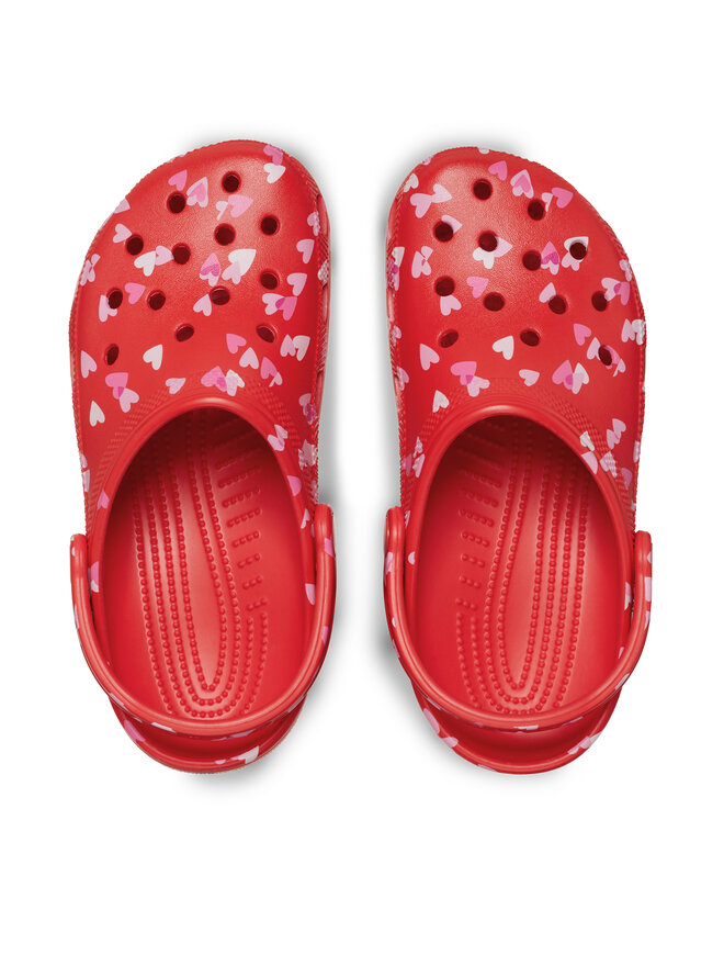 Pantoletten Crocs Classic Vday Clog 209682 Rot | eschuhe.de