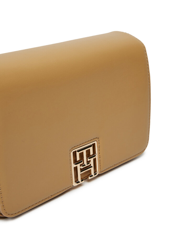 Torebka Tommy Hilfiger Reset Crossover AW0AW16298 Brązowy | eobuwie.com.pl