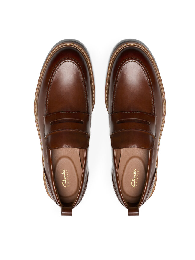 Mocassini Clarks Aldwin Step 26178430 Marrone | escarpe.it