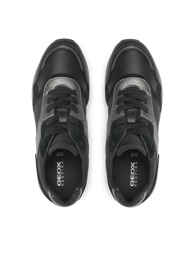 Sneakers Geox D Runntix B D25RRB 085FU C9999 Schwarz | eschuhe.de