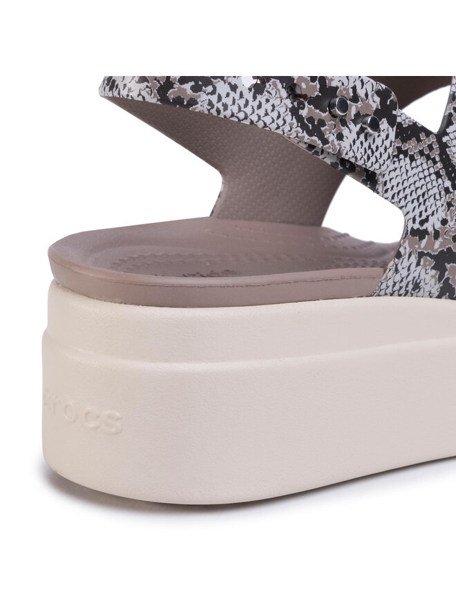 Sandalias Crocs Brooklyn Low Wedge W 206453 Gris | zapatos.es