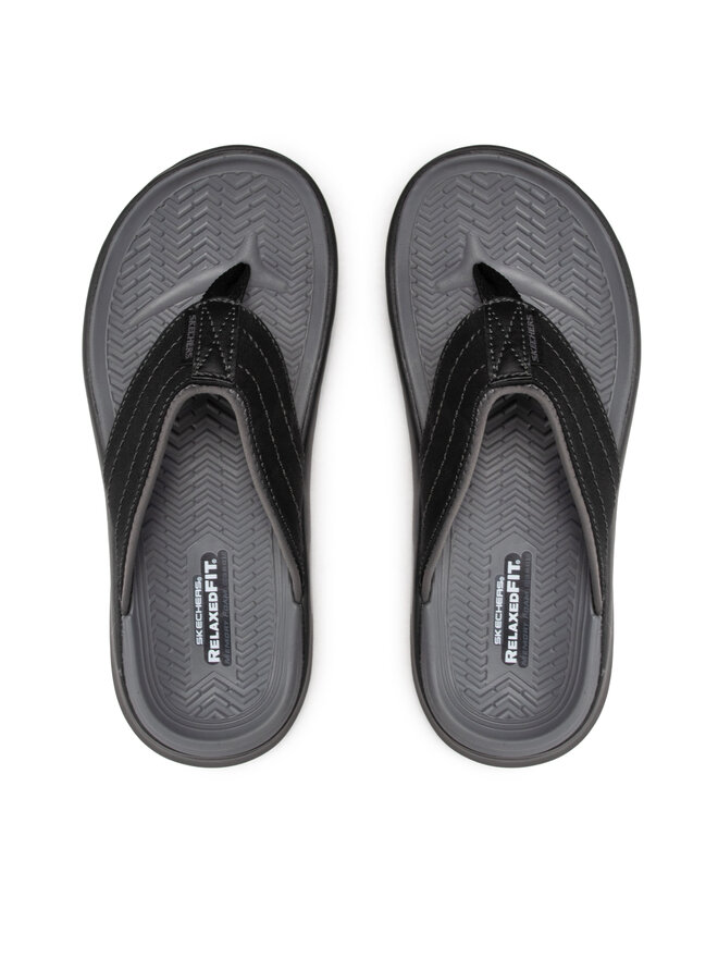 Zehentrenner Skechers Reyon 204071/BLK Schwarz | eschuhe.de