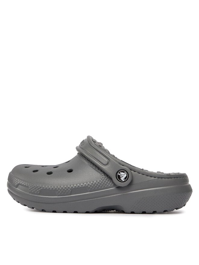Nazouváky Crocs Classic Lined Clog 203591 Šedá | eobuv.cz