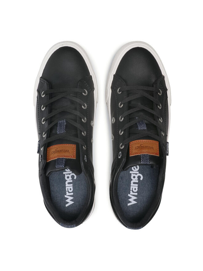 Sneakers aus Stoff Wrangler Clay Vegan WM11121A Schwarz | eschuhe.de
