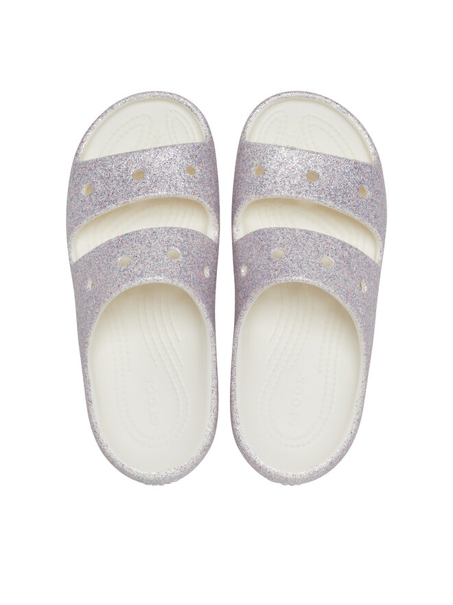 Pantoletten Crocs Classic Glitter Sandal V2 Kids Mystic 209705 Bunt ...