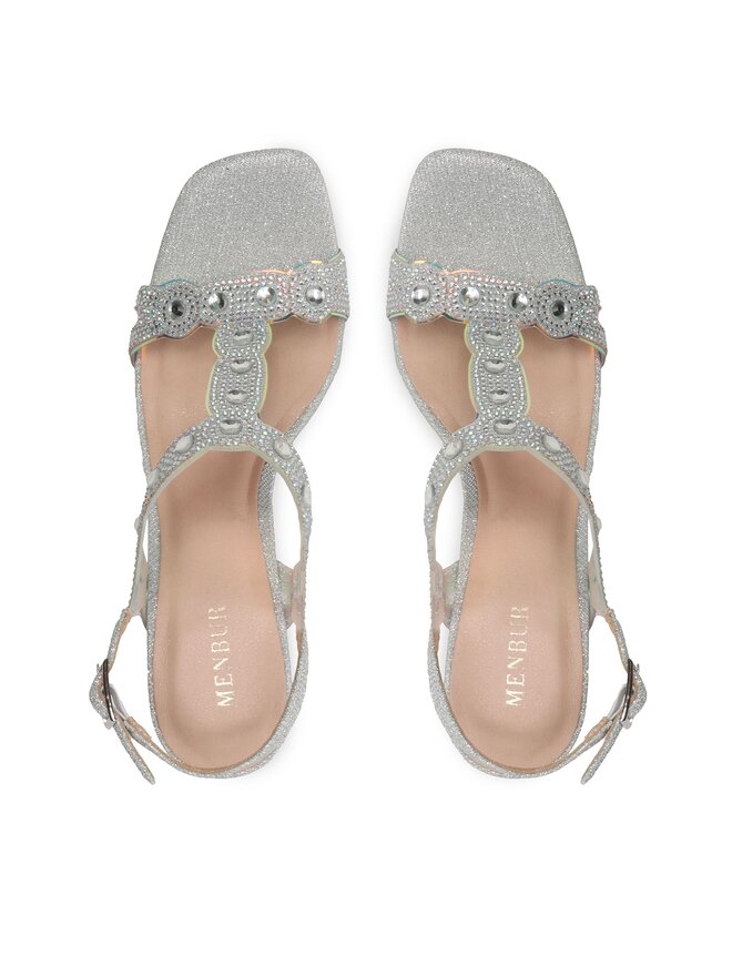 Sandalen Menbur 23658 Silberfarben | eschuhe.de