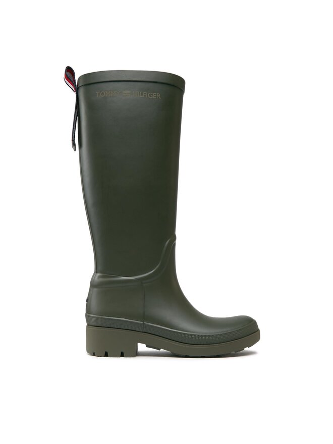 Botas de agua Tommy Hilfiger Tommy Rubberboot FW0FW07665 Caqui | zapatos.es