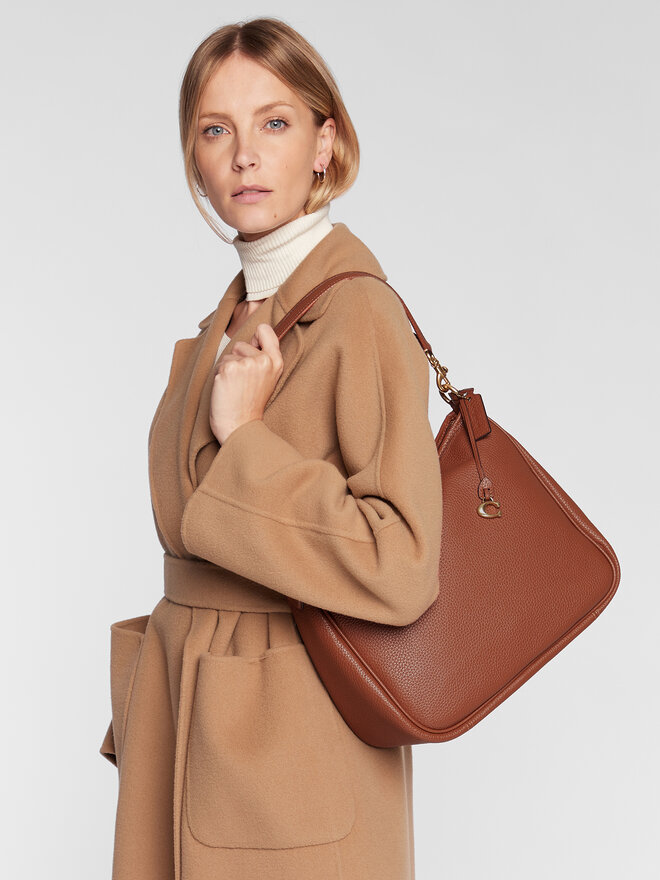 Geantă Coach St Peb Ltr Cary Sb CC435 Maro | epantofi.ro