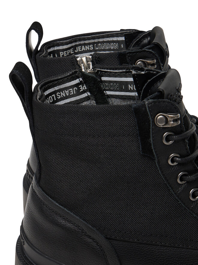 Trappers Pepe Jeans Ryan Mix M PMS500004 Negru | epantofi.ro