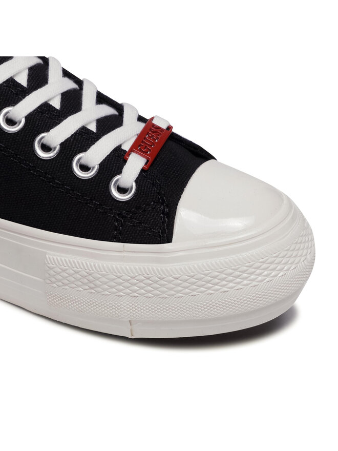 Sneakers aus Stoff Guess Nikola FL7NIK FAB12 Schwarz | eschuhe.de