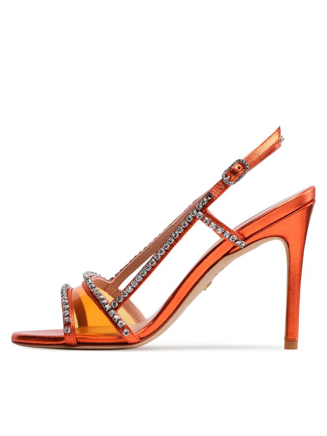 Sandalen Stuart Weitzman Mondrian Glam 100 Sa SC242 Orange | eschuhe.de