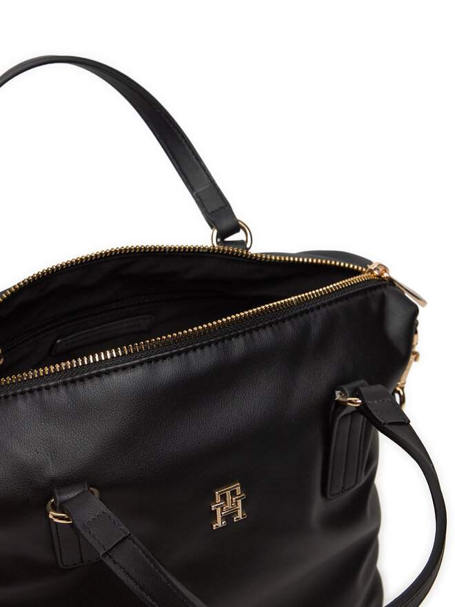 Handtasche Tommy Hilfiger Poppy AW0AW17015 Schwarz | eschuhe.de