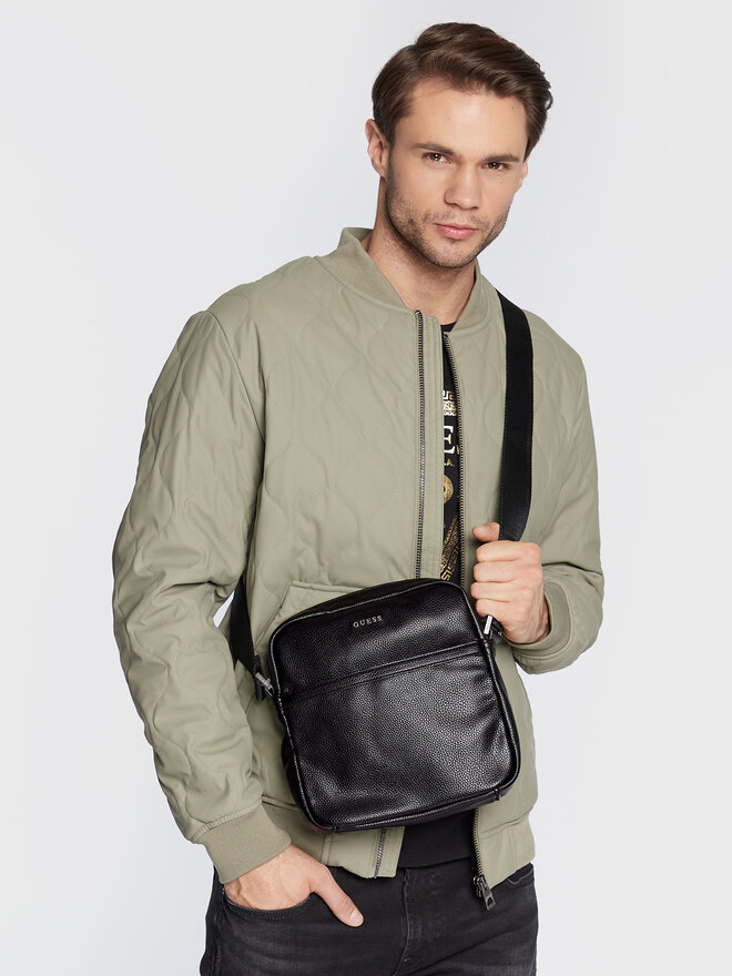 Geantă crossover Guess Riviera HMRIVI P2459 Negru | epantofi.ro