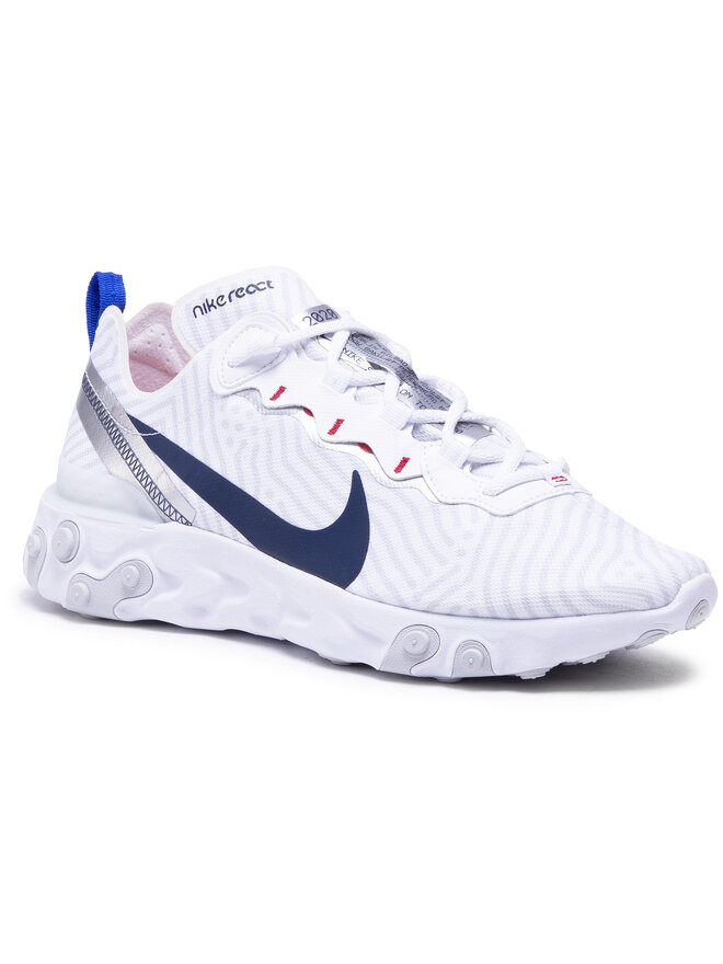 Zapatillas Nike React Element 55 CW7576 100 Blanco | zapatos.es