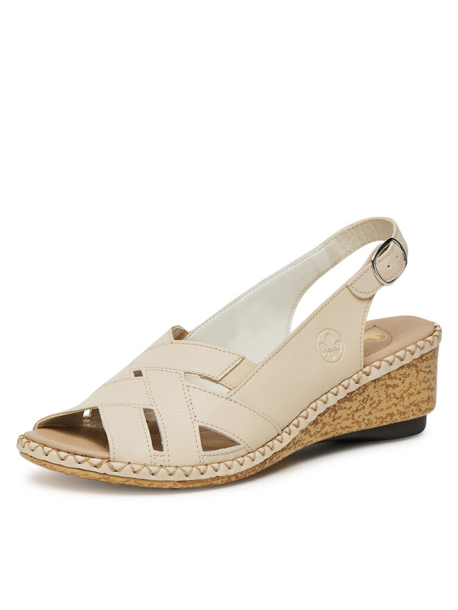 Sandály Rieker 66189-60 Béžová | eobuv.cz