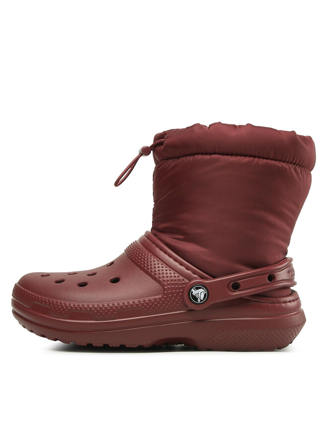 Cizme de zăpadă Crocs Classic Lined Neo Puff Boot 206630 Vișiniu ...