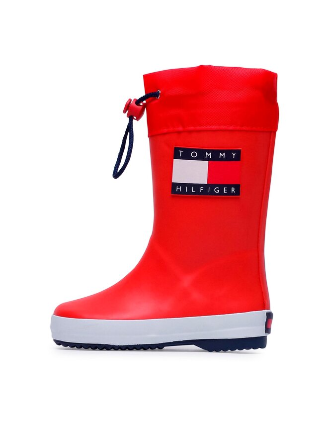 Botas de agua Tommy Hilfiger Rain Boot T3X6-30766-0047 M Rojo | zapatos.es