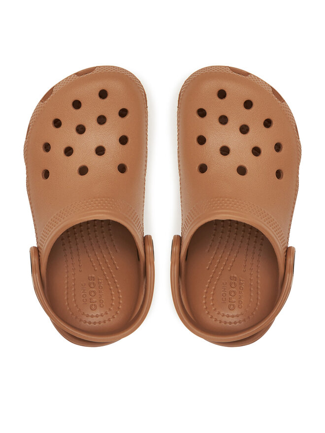 Klapki Crocs Classic Clog 206991 Brązowy | eobuwie.com.pl