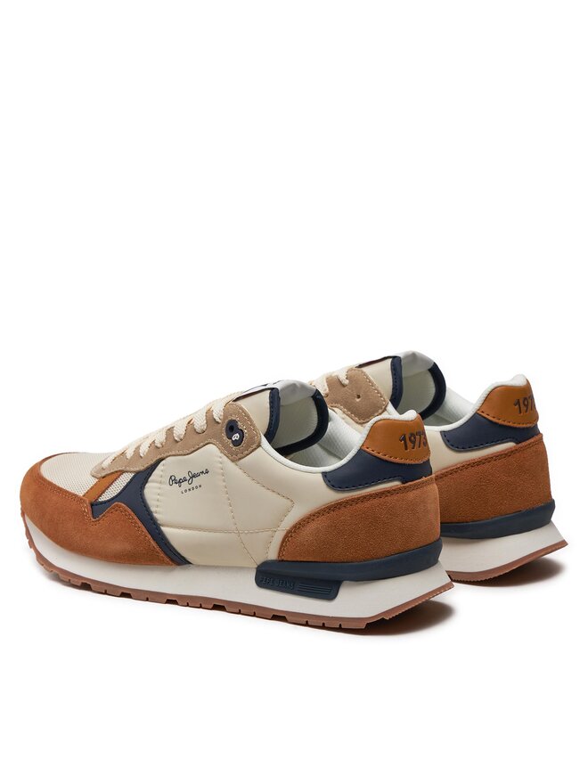 Sneakers Pepe Jeans Brit Mix M PMS40006 Braun | eschuhe.de