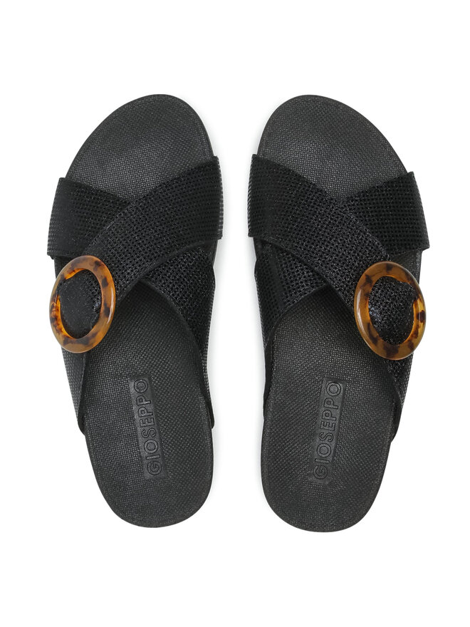 Pantoletten Gioseppo Amnico 63106 Schwarz | eschuhe.de