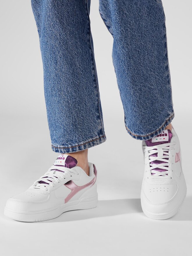 Sneakers Diadora Raptor Low Metalic Satin Wn 101.178641 01 20006 Weiß ...