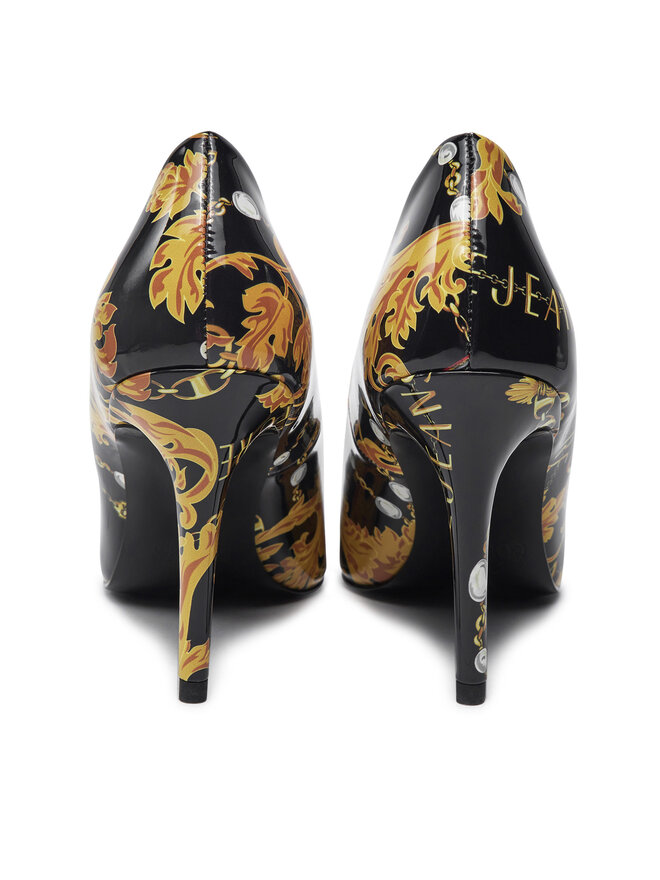Pantofi cu toc subțire Versace Jeans Couture Scarlett 77VA3S50 Negru ...