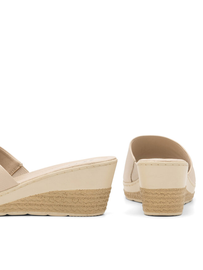 Klapki Sarah Karen EST-L86-01 Beżowy | eobuwie.com.pl