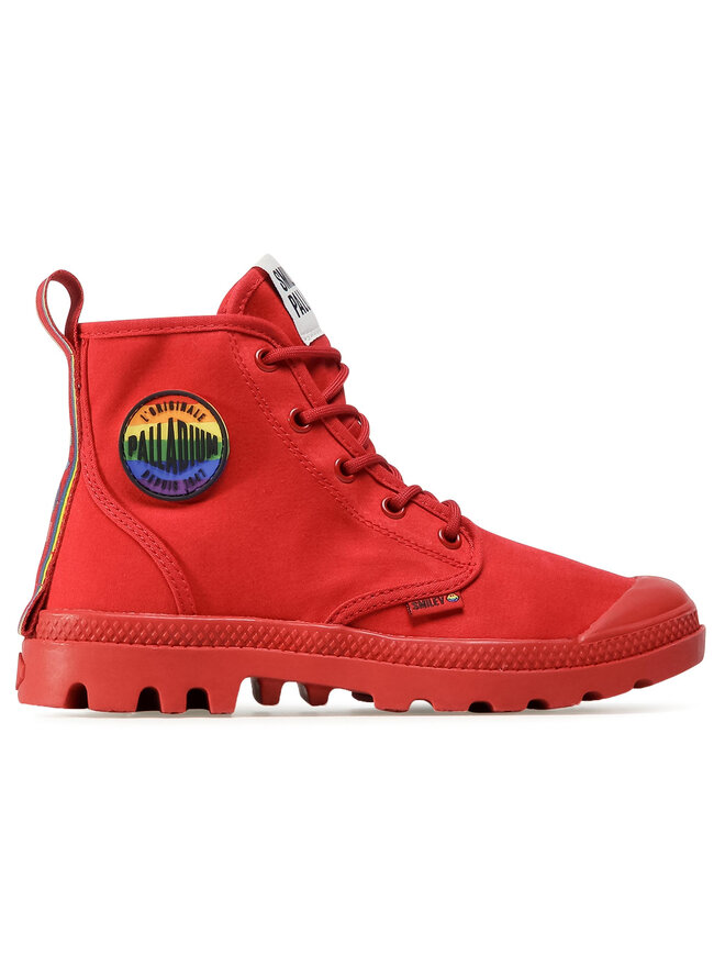 Trapery Palladium Pampa Smiley Pride 76879-614-M Czerwony | eobuwie.com.pl